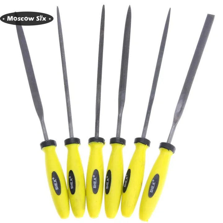 [Moscow Six] 6pcs Metal File Mini Assorted Rasp Diamond Needle File set ...