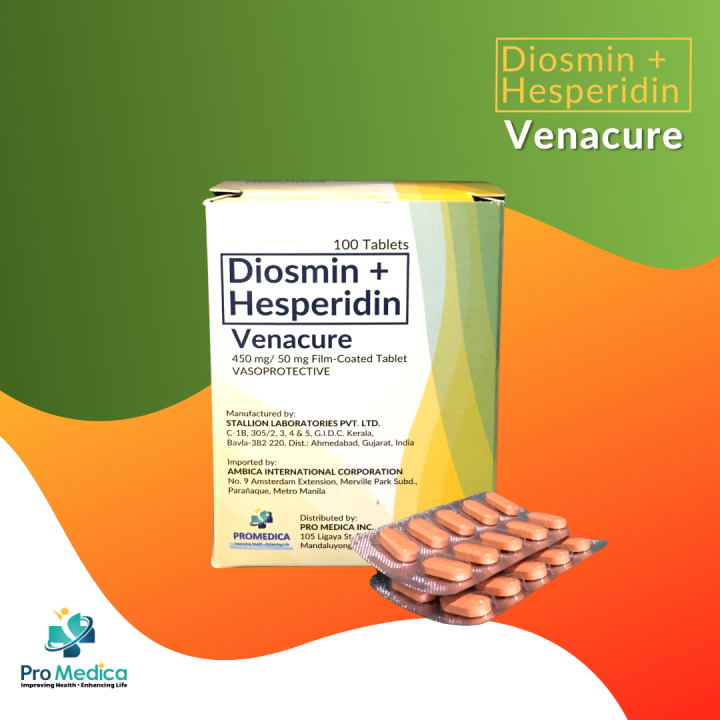 VENACURE® 450mg/50mg Film-Coated Tablet VASOPROTECTIVE | Lazada PH