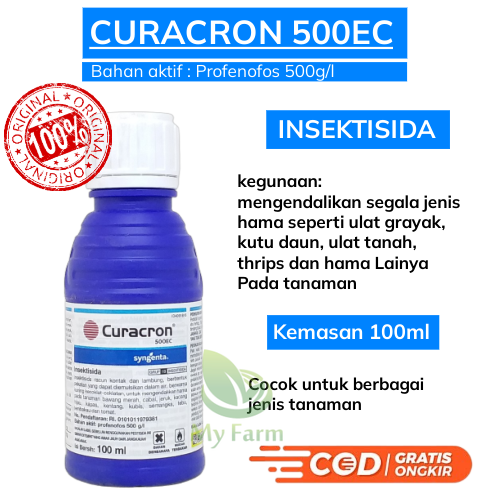 Insektisida Curacron 500Ec 100Ml . Bahan Aktif : Profenofos 500G/L ...