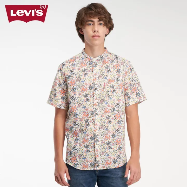 Levi's® Men's Short Sleeve Mandarin Collar Shirt 69891-0010 | Lazada PH