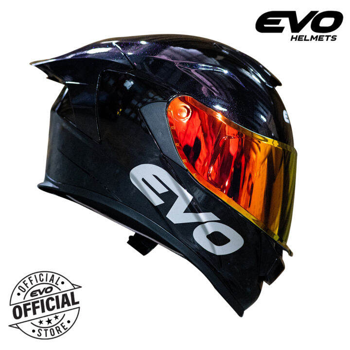 EVO GT-PRO Dual Visor Full Face Helmet with Free Clear Lens | Lazada PH