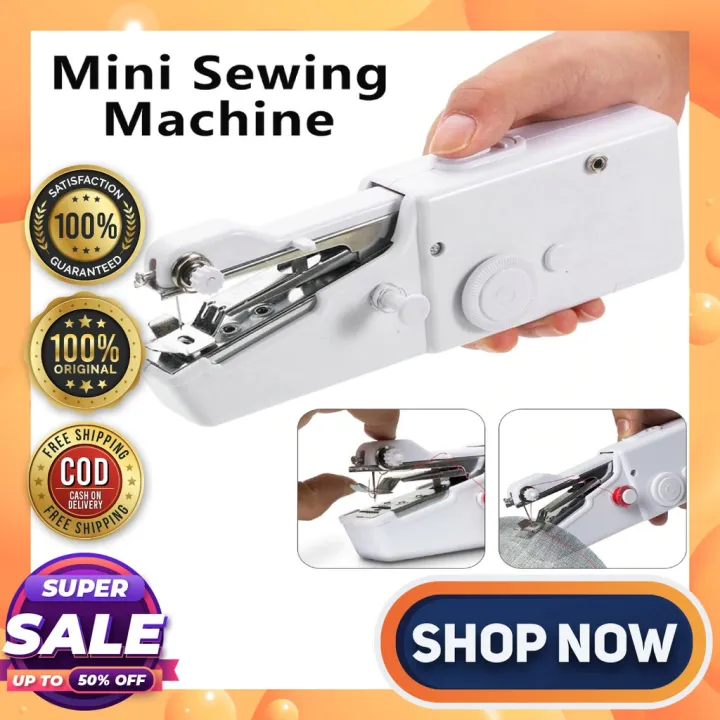 ☁Original Electric Handheld Sewing Machine Mini Portable Battery ...