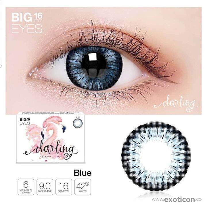SOFTLENS X2 DARLING NORMAL & MINUS (-0.50 S/D -6.00) BIG EYES 16MM X2 ...