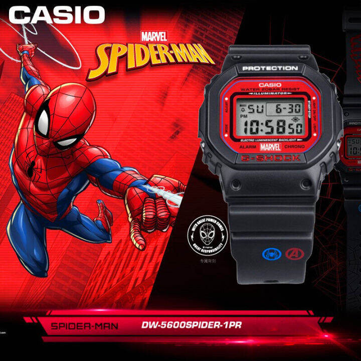 Original Marvel Edition G-Shock SPIDER Men Sport Watch 200M กันน้ำกัน ...