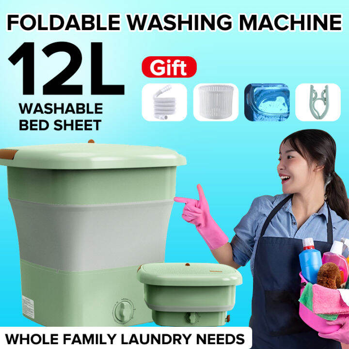 Mini Washing Machine - Washing Machine Green with Dryer 12L Business ...