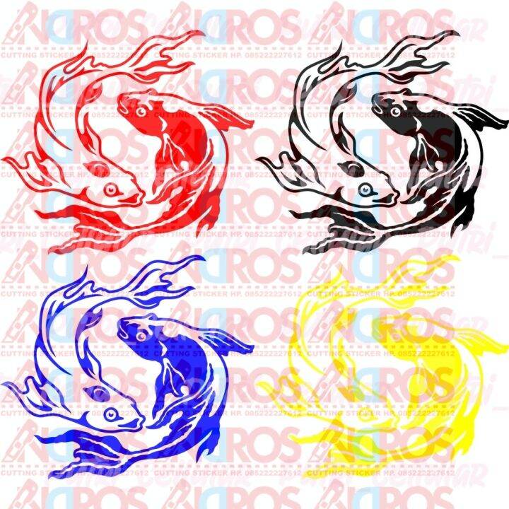 Cutting stiker Ikan B7190 | Lazada Indonesia