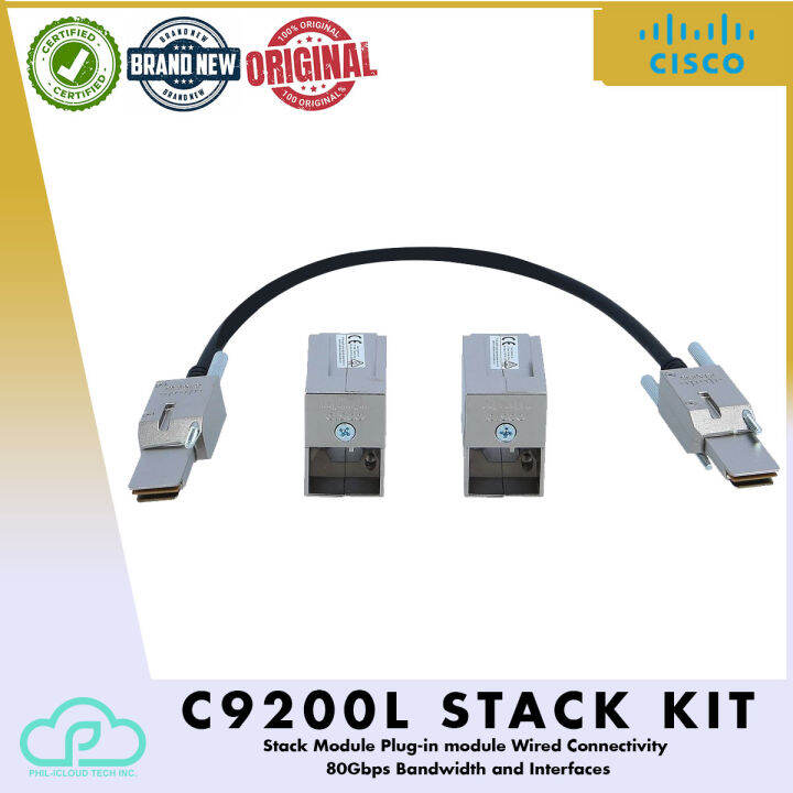 Cisco Catalyst 9200L C9200L-STACK-KIT= Stack Module Plug-in module ...
