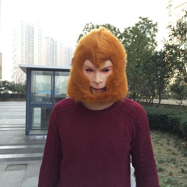 COSPLAY คอสเพลย์ Monkey Mask หน้ากากลิงสุดฮา สำหรับฮาโลวีน Halloween ...