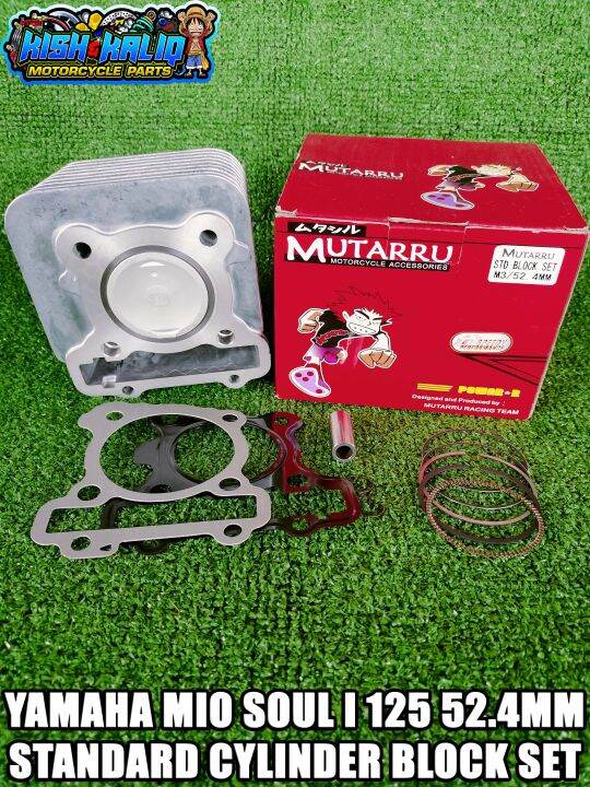 MUTARRU YAMAHA MIO SOUL I 125 52.4MM STANDARD CYLINDER BLOCK SET | Lazada PH