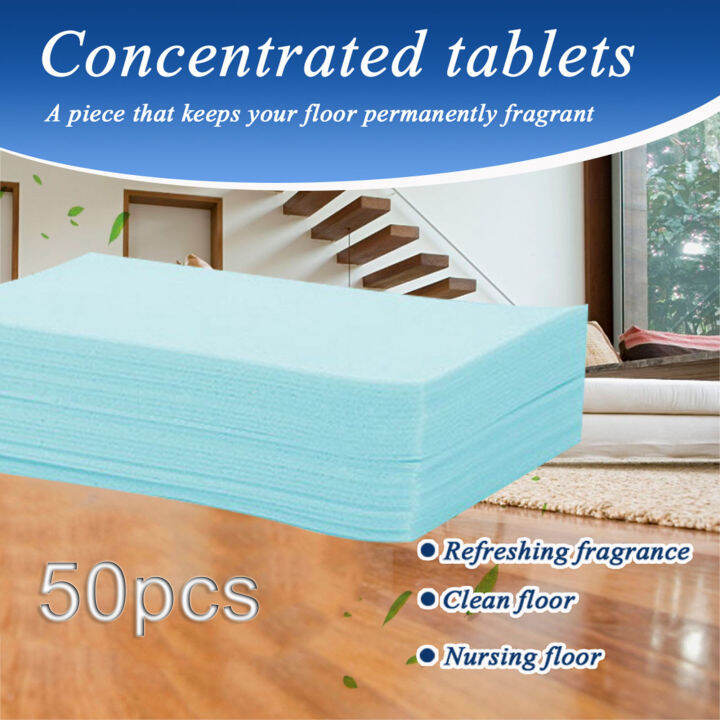 50Sheet Multi-Effect Household Tile Floor Cleaning Tablet Mite Removal ...