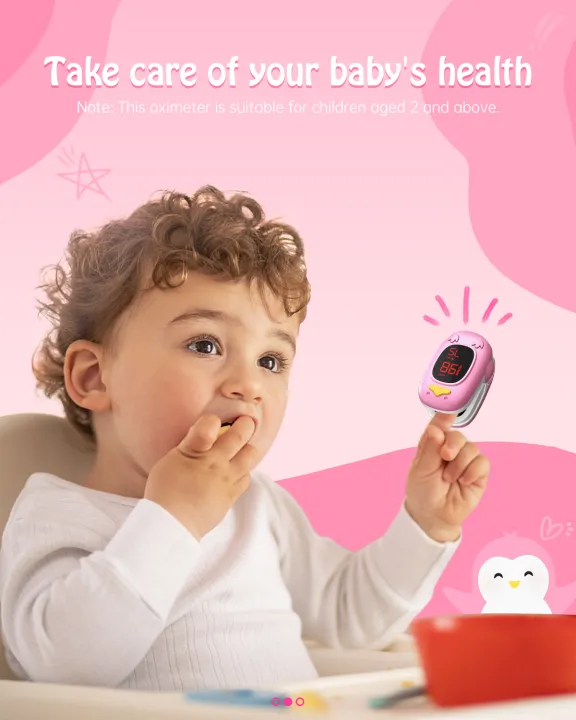 HealthTree Care Pulse Oximeter for Kids-[2022] Infant Pulse Oximeter ...