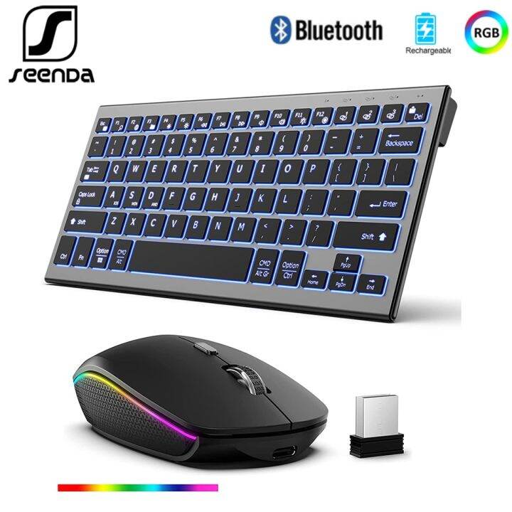 Seenda Wireless Keyboard Mouse Combo Backlit Wireless Keyboard And ... Seenda Wireless Keyboard Mouse Combo Backlit Wireless Keyboard And ...