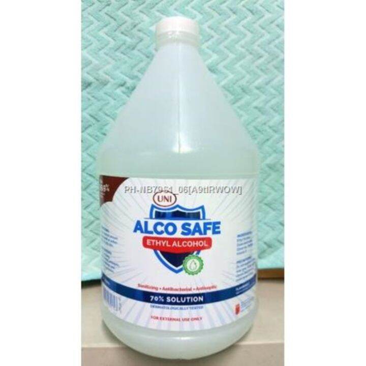 UNI ALCO SAFE ETHYL ALCOHOL 3.2liters | Lazada PH
