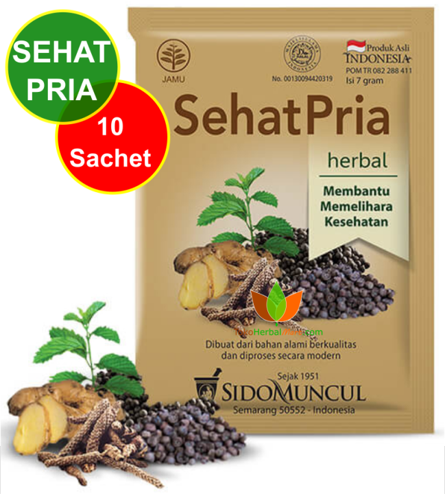 SIDOMUNCUL JAMU SEHAT PRIA 10 SACHET OBAT HERBAL MEMELIHARA KESEHATAN ...