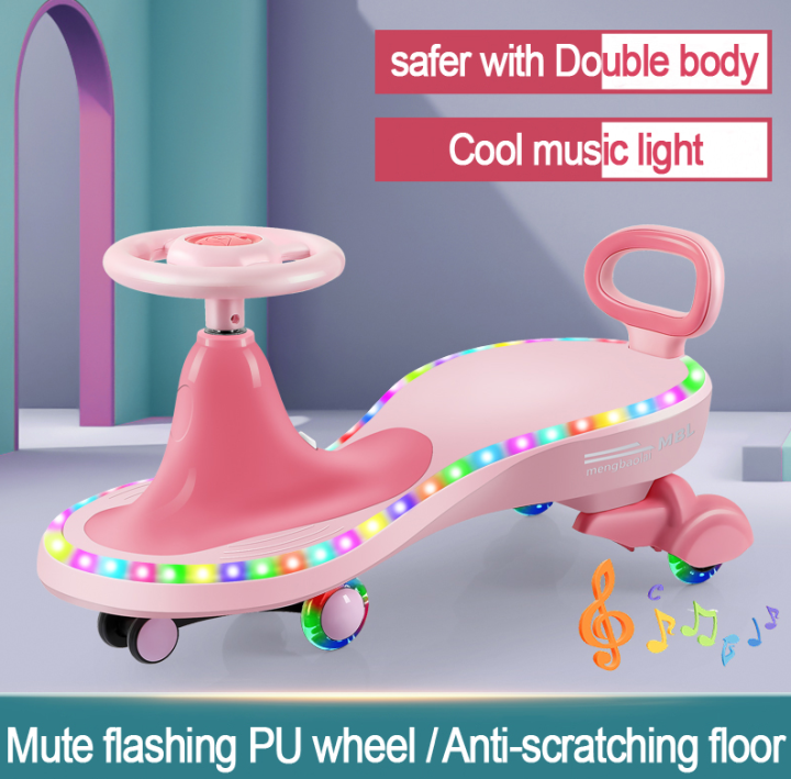 ZS-PiloT. Twisting Car Music Lighting Car Universal Wheel 3-6 Years Old ...