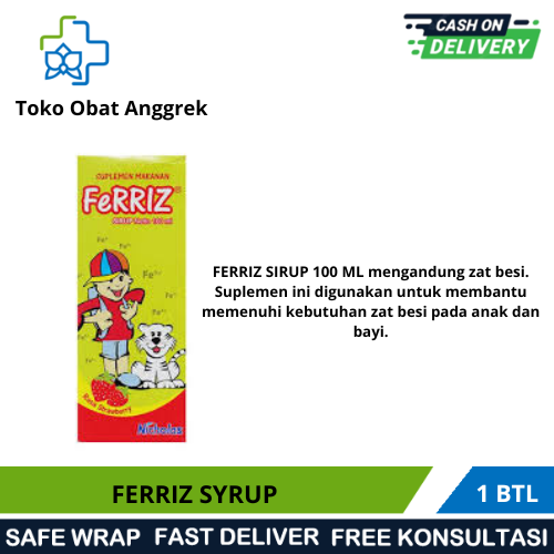 FERRIZ SYRUP / MEMENUHI KEBUTUHAN ZAT BESI /SUPLEMEN UNTUK DAYA TAHAN ...