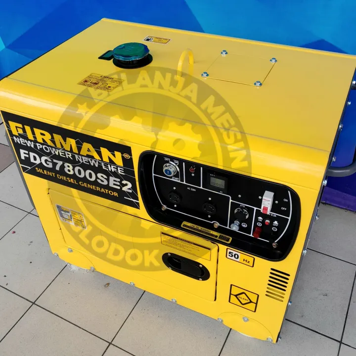 Genset 5000 WATT 1 phase Solar Silent Firman FDG 7800SE2 Diesel Solar ...