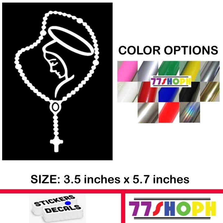 Pray Rosary Decal Sticker | Lazada PH