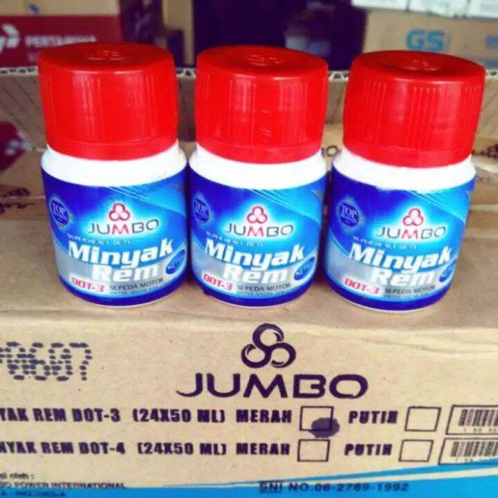 minyak rem all motor bebek, matic, sport merek jumbo 50ml | Lazada ...