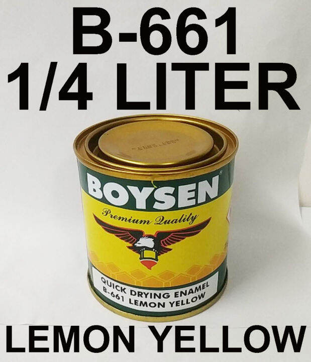 BOYSEN QDE B-661 LEMON YELLOW ( 1/4 LITERS ...
