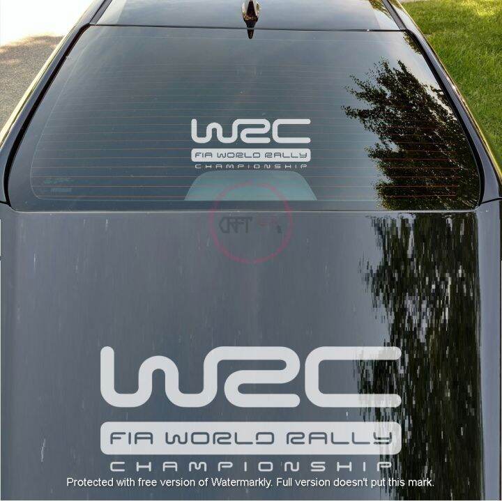 CFS184 W2C FIA World Rally Championship Stiker Sticker Vinyl Decal ...