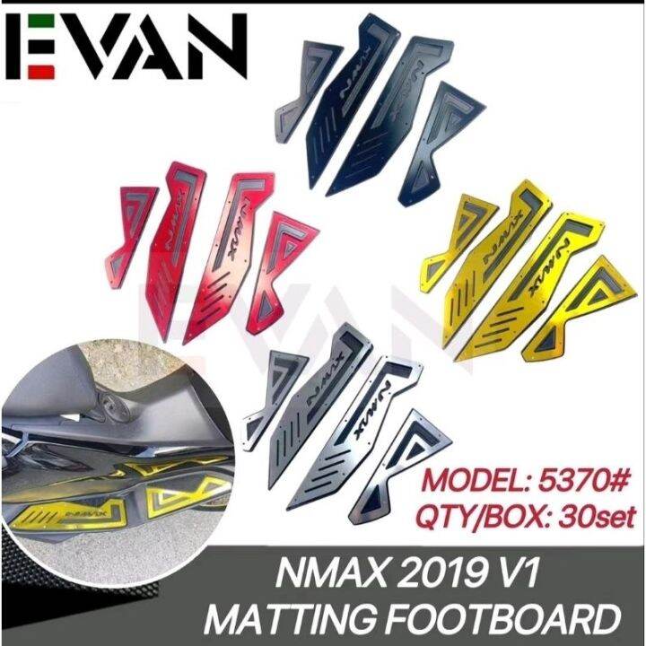 Nmax 2019 V1 Matting Footboard With Complete Bolts and Nuts Included ...