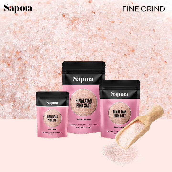 【Dubai Imported】 Himalayan Pink Salt Fine Grind [Sapora][(200g/400g ...