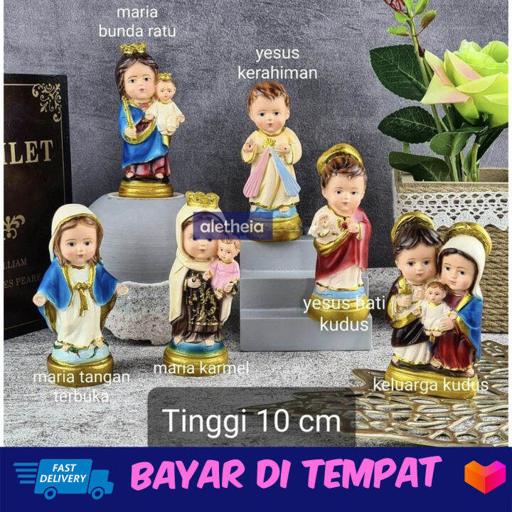 Hiasan Patung Rohani Katolik | Maria Yesus Keluarga Kudus Santo Santa ...