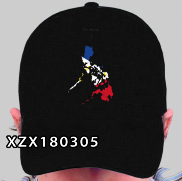 Philippine flag logo Black baseball cap Mesh hat Multi style 11 | Lazada PH