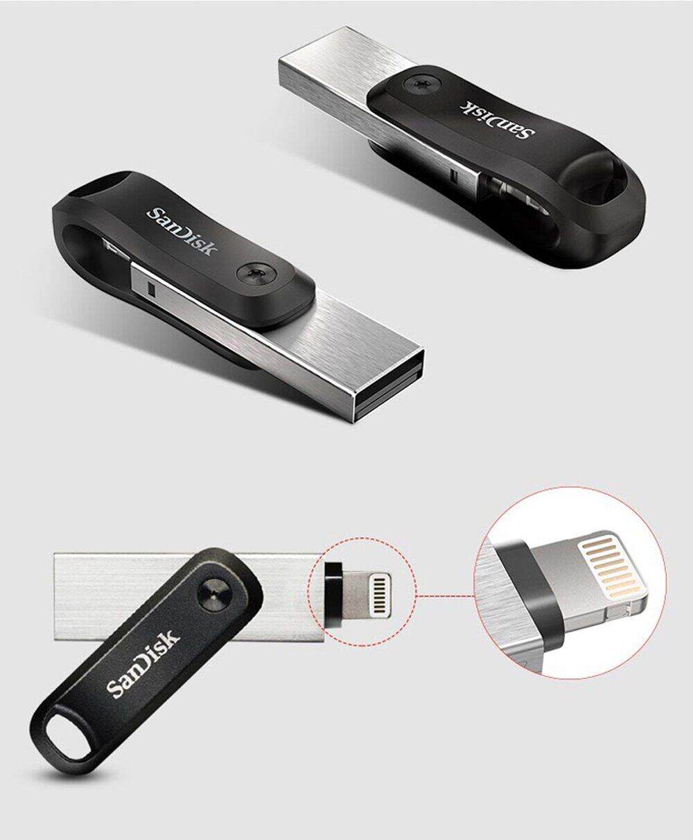 SanDisk ใหม่ USB Flash Drive iXPand U Disk OTG Lightning Connector USB3 ...