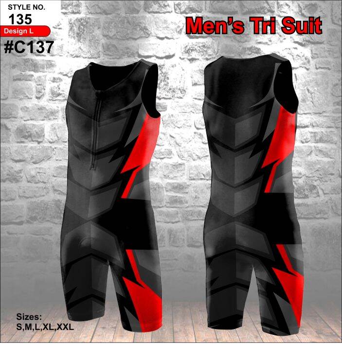 SUBLIMATED CYCLING TRI SUIT | Lazada PH