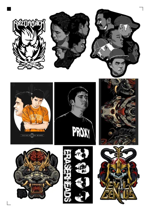 (Bundle-3) IAM.CO GOOD QUALITY - OPM Rock Band Vinyl Waterproof Sticker ...