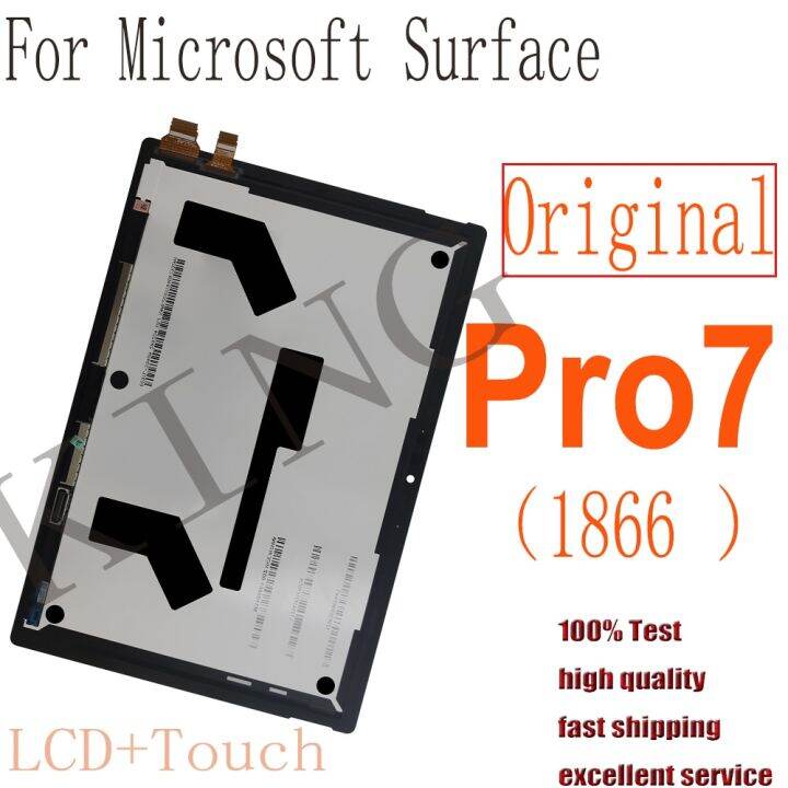 จอ Lcd แบบดั้งเดิมสำหรับ Microsoft Surface Pro 7 1866หน้าจอดิจิตอลสัมผัสหน้าจอ LCD สำหรับประกอบ ...