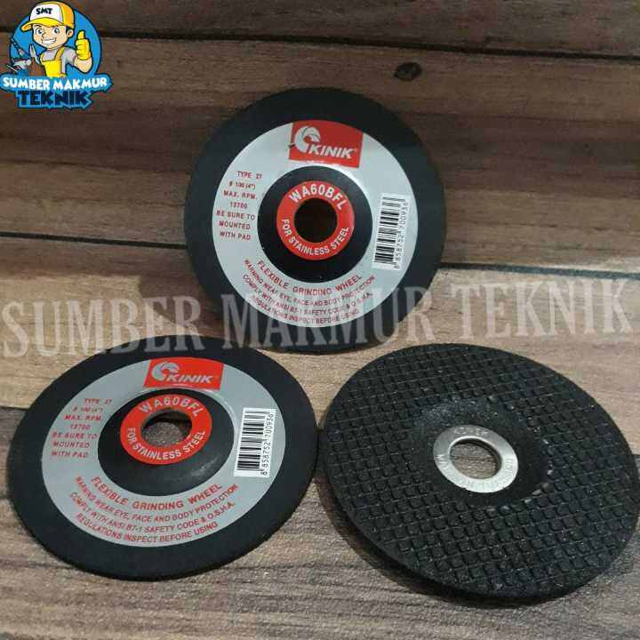 Batu Gerinda Gurinda Flexible Asah Poles Stainless WA60 WA 60 Kinik 4 ...