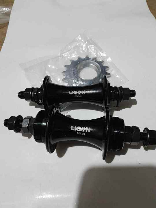 Ligon Fixie Focus Hubs Low Flange with 16 Cog and Lock Ring Sealed ...