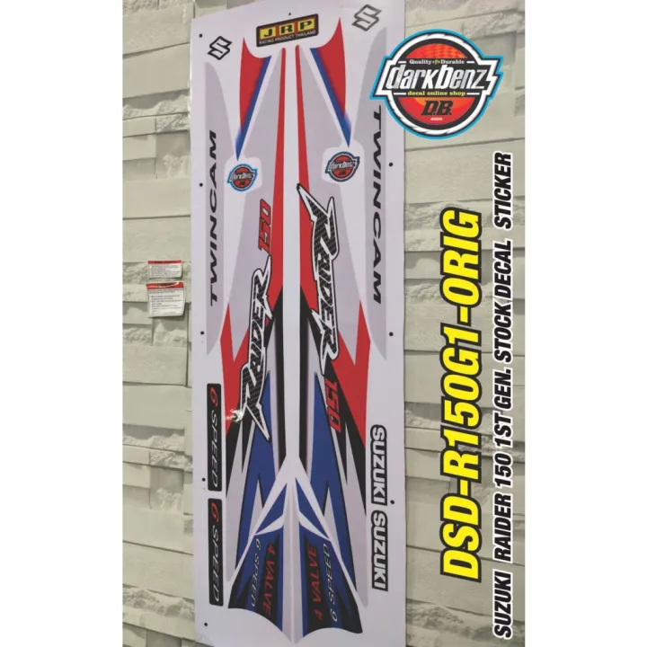 Quality Suzuki Raider 150 First Gen1 Stock Decals "COMPLETE SET ...