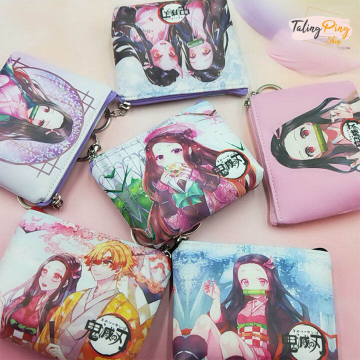[DT01] กระเป๋าดาบพิฆาตอสูร กระเป๋าใส่เหรียญดาบพิฆาตอสูร Kimetsu no Yaiba กระเป๋าเงิน ใบเล็ก ...