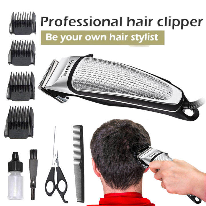 Electric Barber Plug-in Oil Head Scissors Pusher Clipper Haircut Tool ...