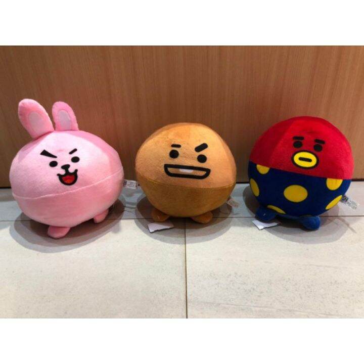 boneka BTS bt21 bulat tata cooky shooky chimmy mang koya lucu ukuran ...