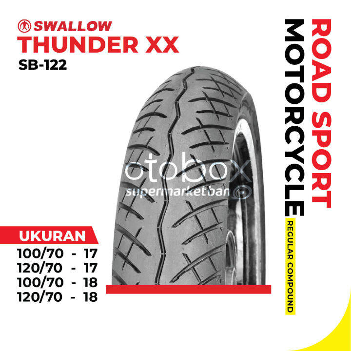 Ban Luar Motor Swallow SB-122 Tubeless Ring 17 Ukuran 120/70 | Lazada Indonesia