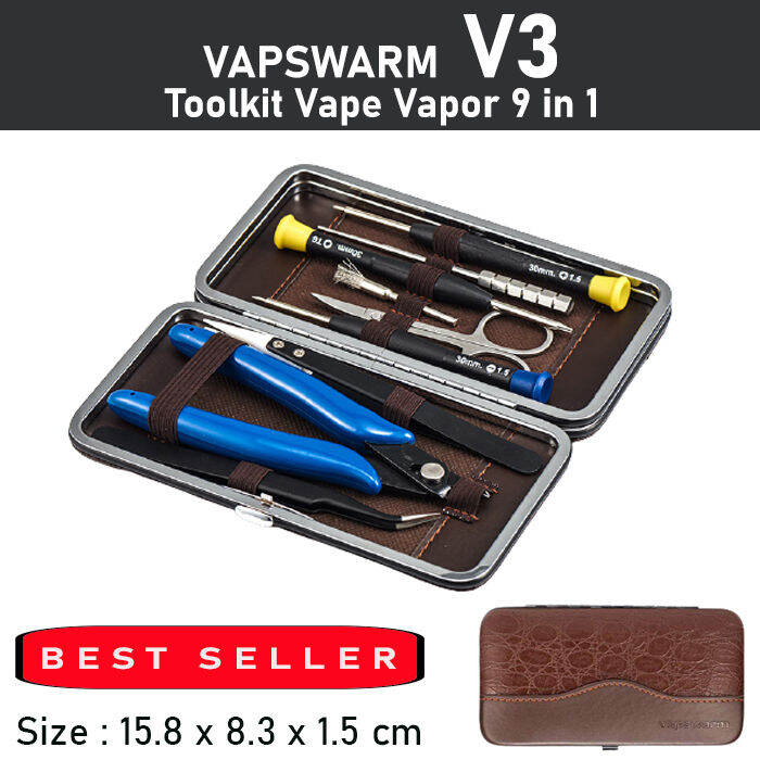 Vapswarm V3 Tool Kit Set For Vape 9in1 Leather | Lazada Indonesia