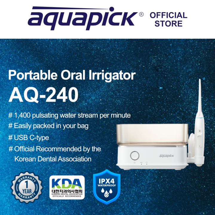 Aquapick AQ-240 Water Flosser Portable Oral Irrigator AQ240 | Lazada
