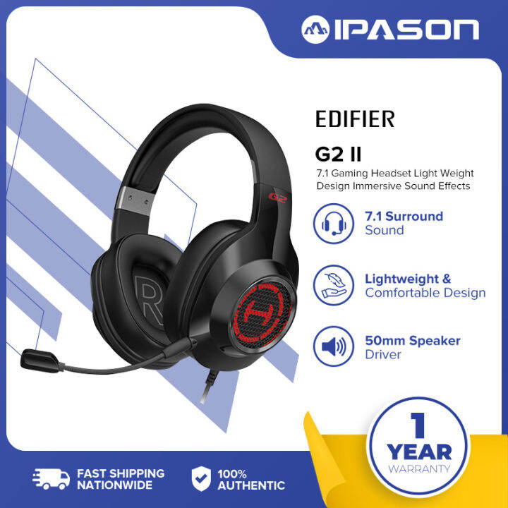 Edifier Hecate G2 Headset Wired With Wheat Laptop Gaming Headset Cable ...