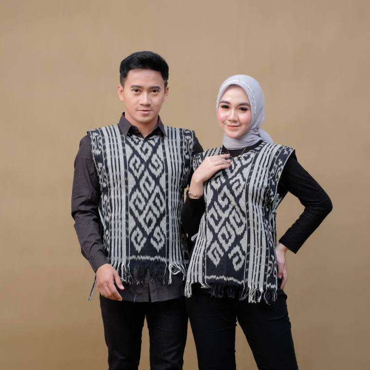 Vest Tenun Rompi Kekinian Blazer Batik | Lazada Indonesia