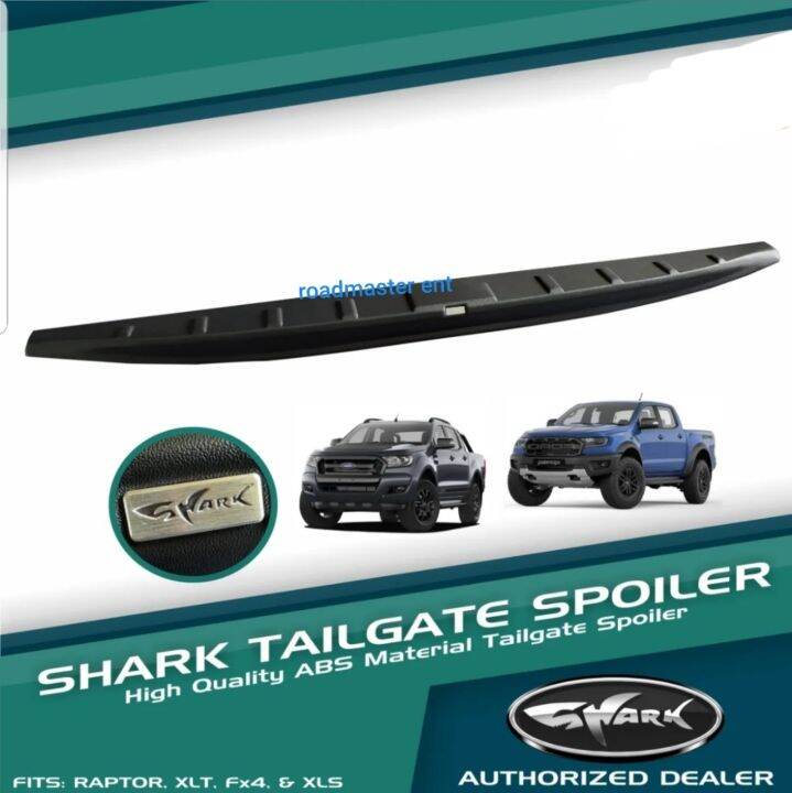 Shark Tail Gate Spoiler Ford Ranger Raptor, XLS, FX4 & XLT Genuine ...