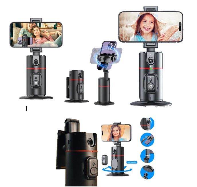 Auto Face Tracking Tripod with Remote 360 Rotation Tracking Phone Holder | Lazada PH