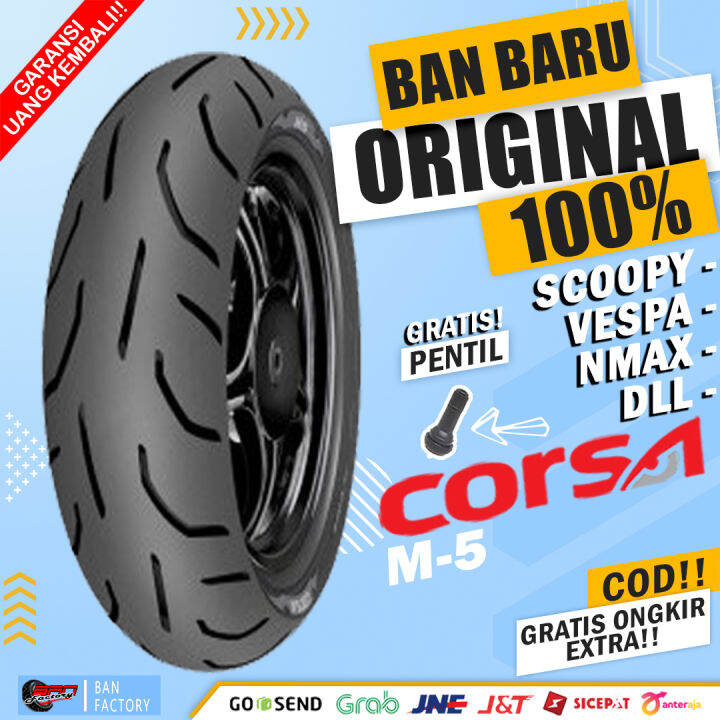 BAN MOTOR MATIC NEW SCOOPY BAN TUBLES CORSA M5 RING 12 BAN TUBLES MOTOR ...