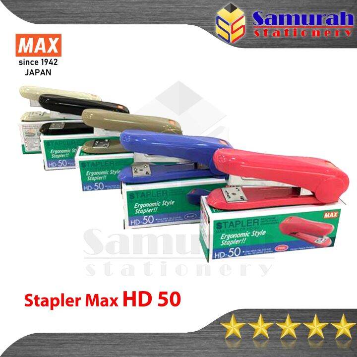 Stapler Max HD 50 / Mesin Staples Tangan HD50 / Alat Strapler Hecter ...