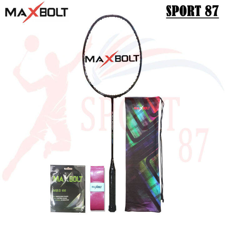 Raket Badminton Maxbolt Black Woven Limited Edition 35Lbs | Lazada ...