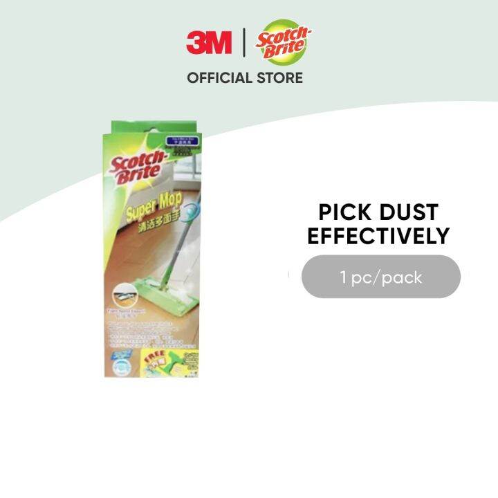 3M™ Scotch-Brite™ Super Mop with Scrapper, Microfiber, Refill available ...